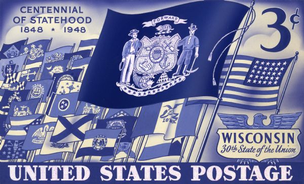 Wisconsin Centennial Stamp Contest | Wisconsin Historical Society
